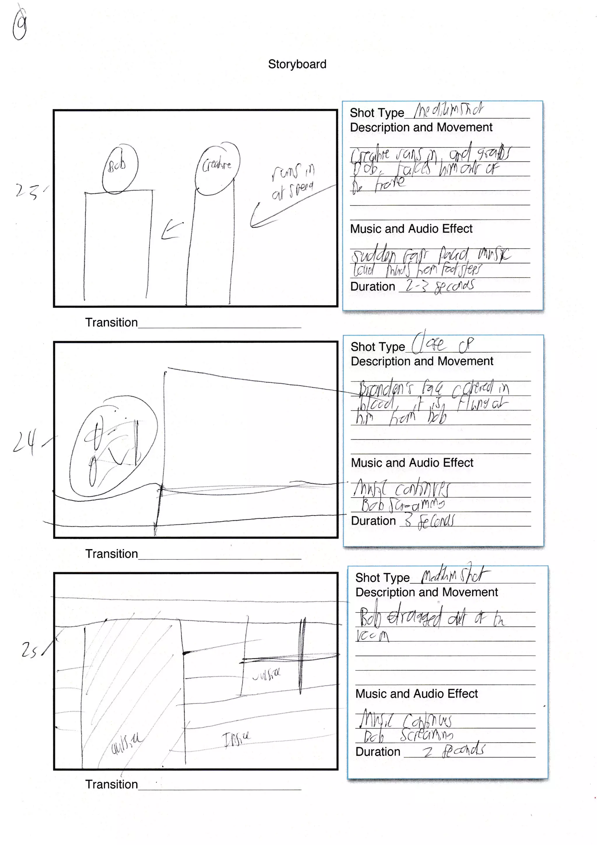 Horror Movie Storyboard | PDF