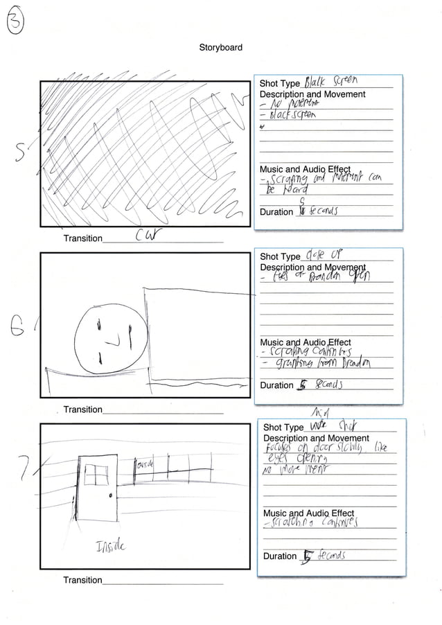 Horror Movie Storyboard | PDF