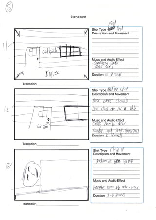 Horror Movie Storyboard | PDF