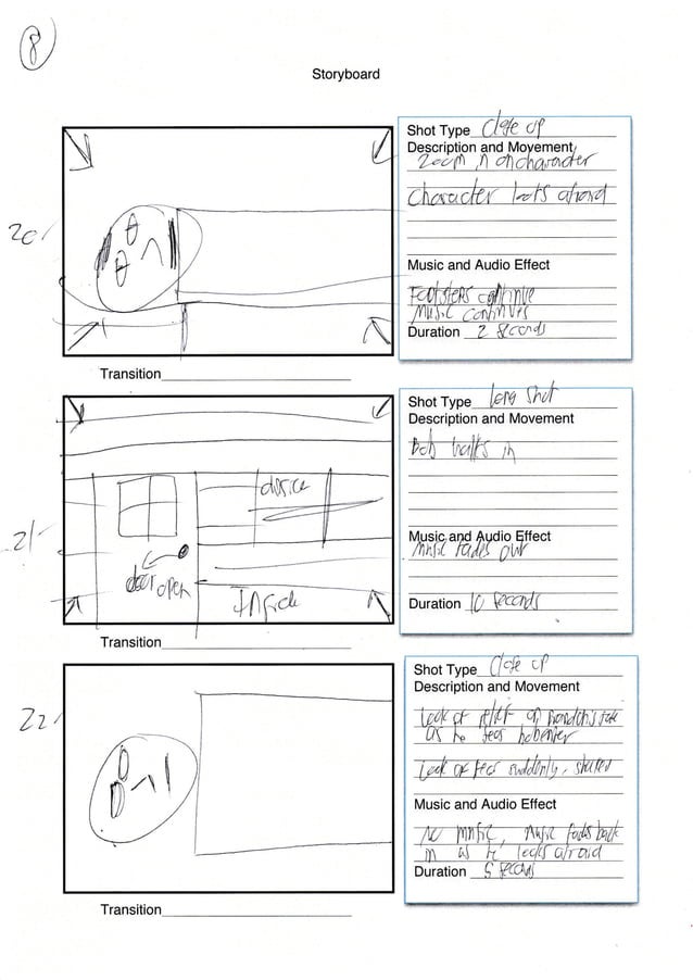 Horror Movie Storyboard | PDF