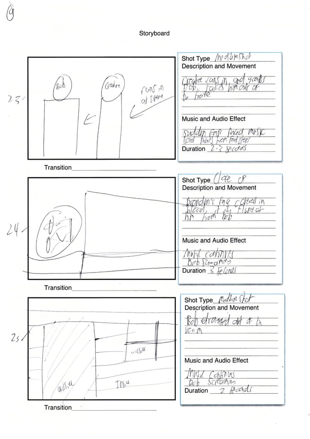 Horror Movie Storyboard | PDF