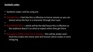 Horror movie treatment | PPT