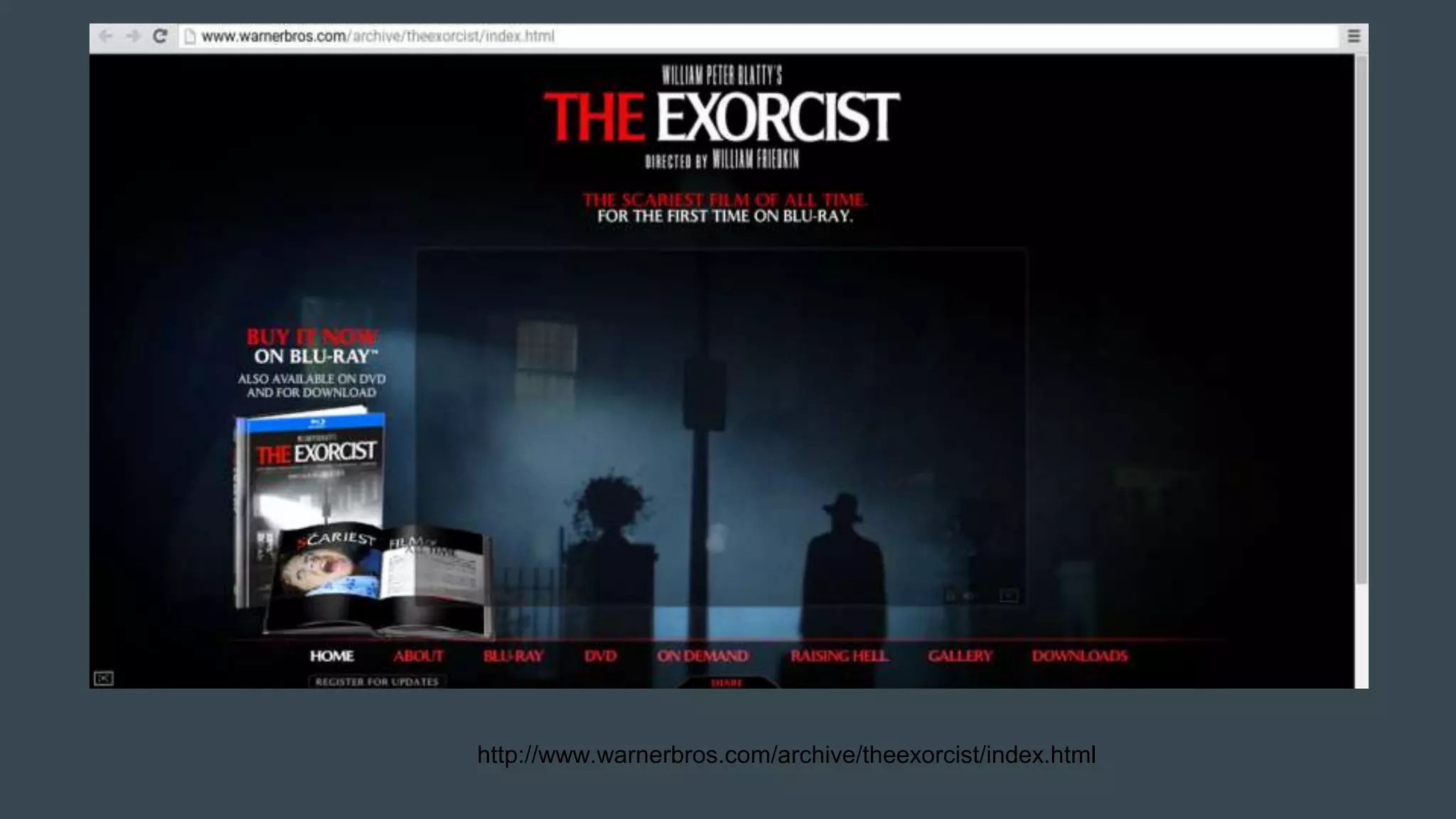 Horror movie website research | PPTX