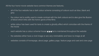 Horror movie website research | PPT
