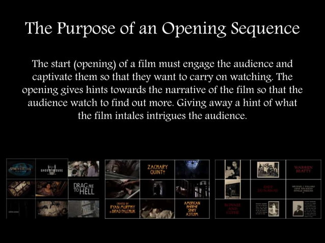 Horror opening sequence conventions | PPTX | Screenwriting | Content ...