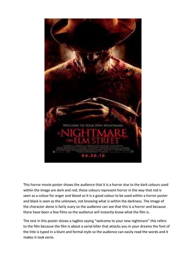 Horror poster analysis | DOCX
