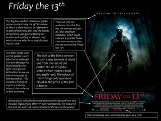 Horror poster analysis | PPT