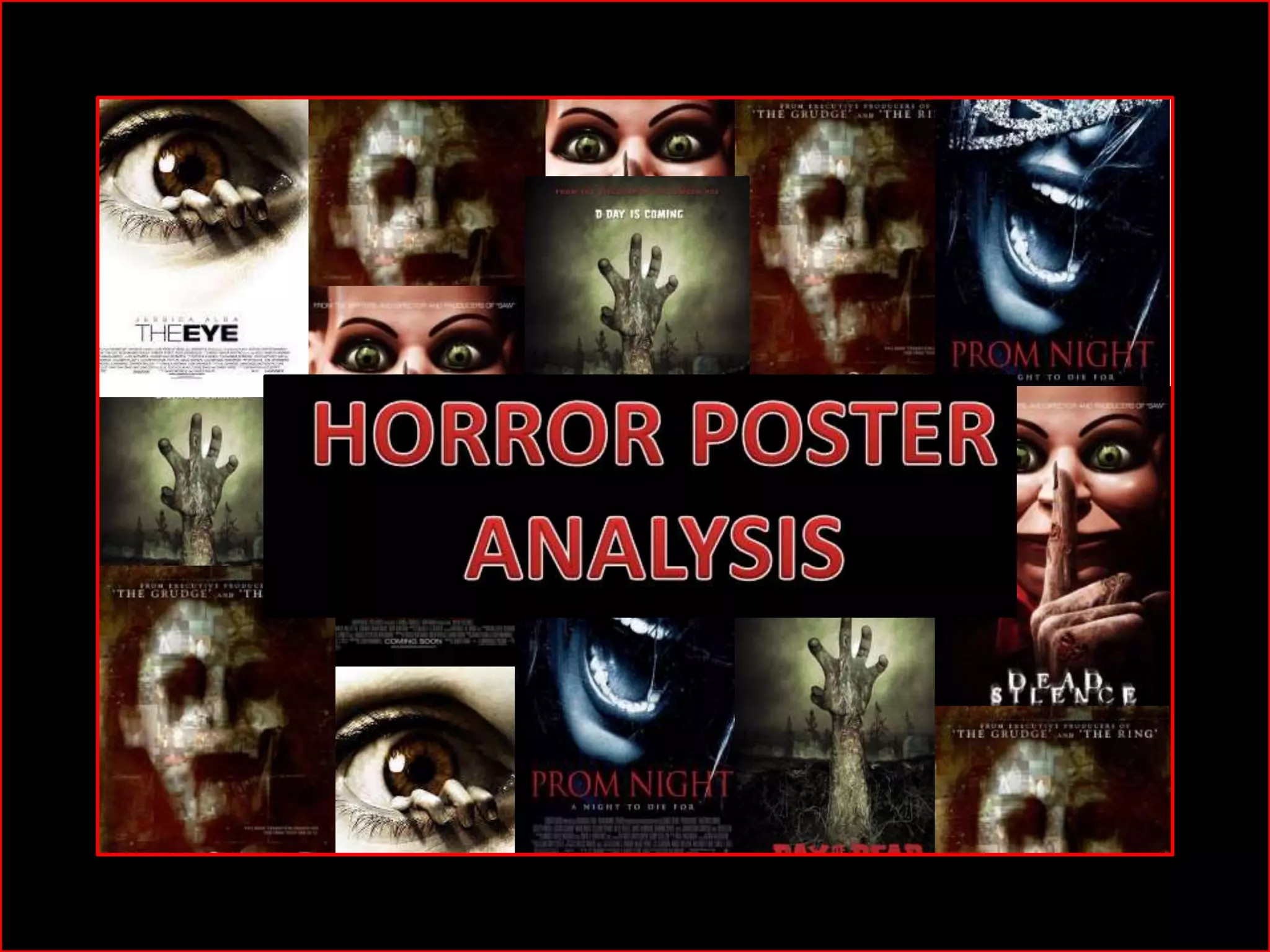 Horror Poster Analysis | PPTX | Horror | Genres