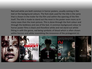 Horror poster research | PPTX