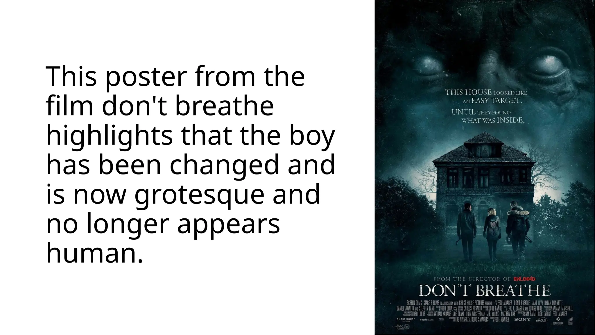 horror posters research powerpoint including examples of horror posters ...