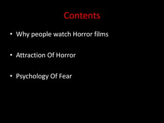 Horror Presentation (Research) | PPTX