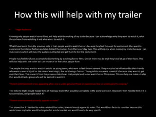 Horror Presentation (Research) | PPTX