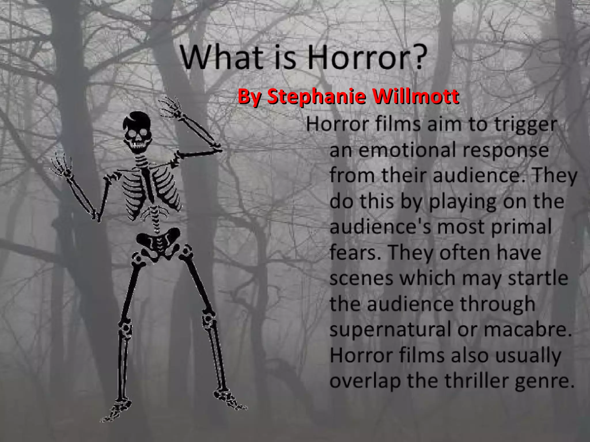 Horror presentation | PPT