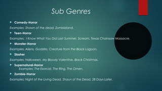 Horror Genre Presentation | ODP