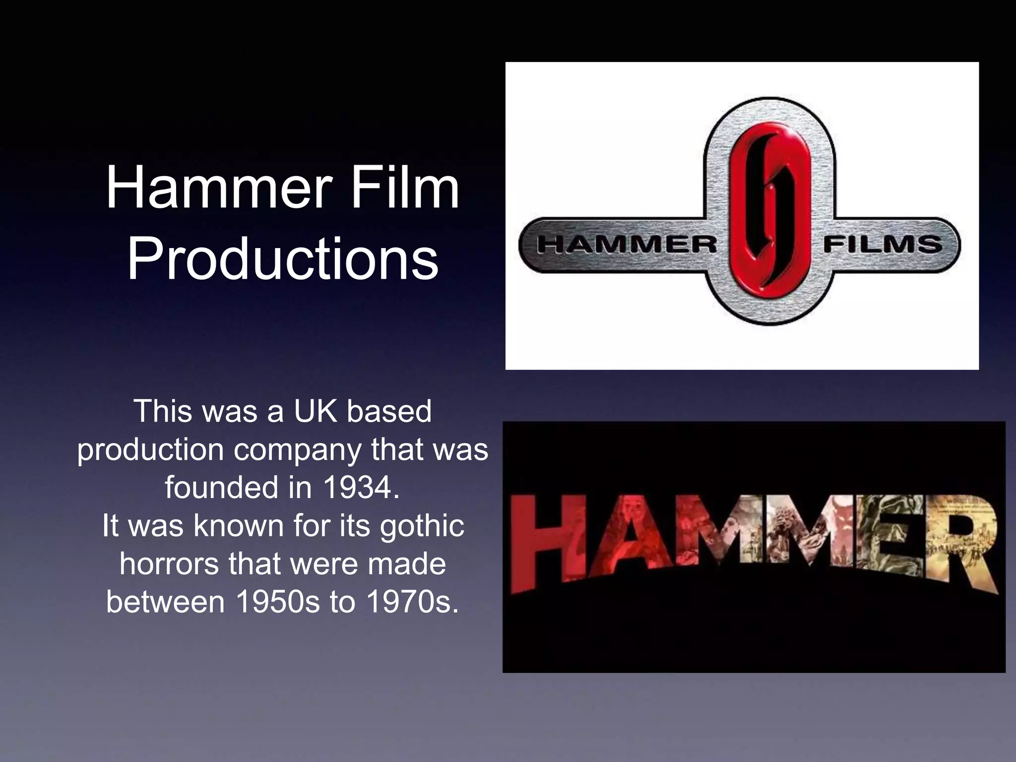 Horror producers and distributors | PPT
