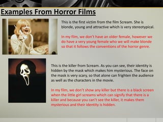 Horror representation | PPTX
