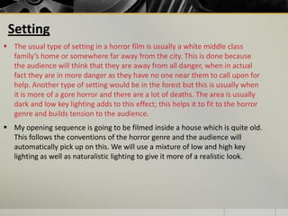 Horror representation | PPT