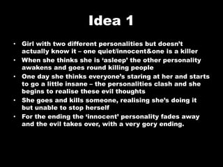 Horror script ideas | PPT