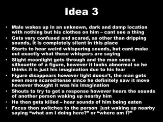 Horror script ideas | PPT