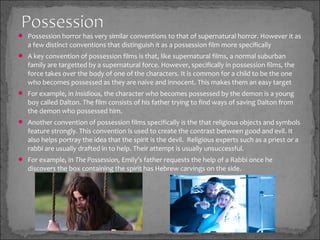 Horror sub genres | PPT