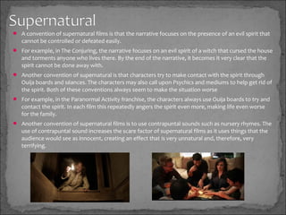 Horror sub genres | PPT