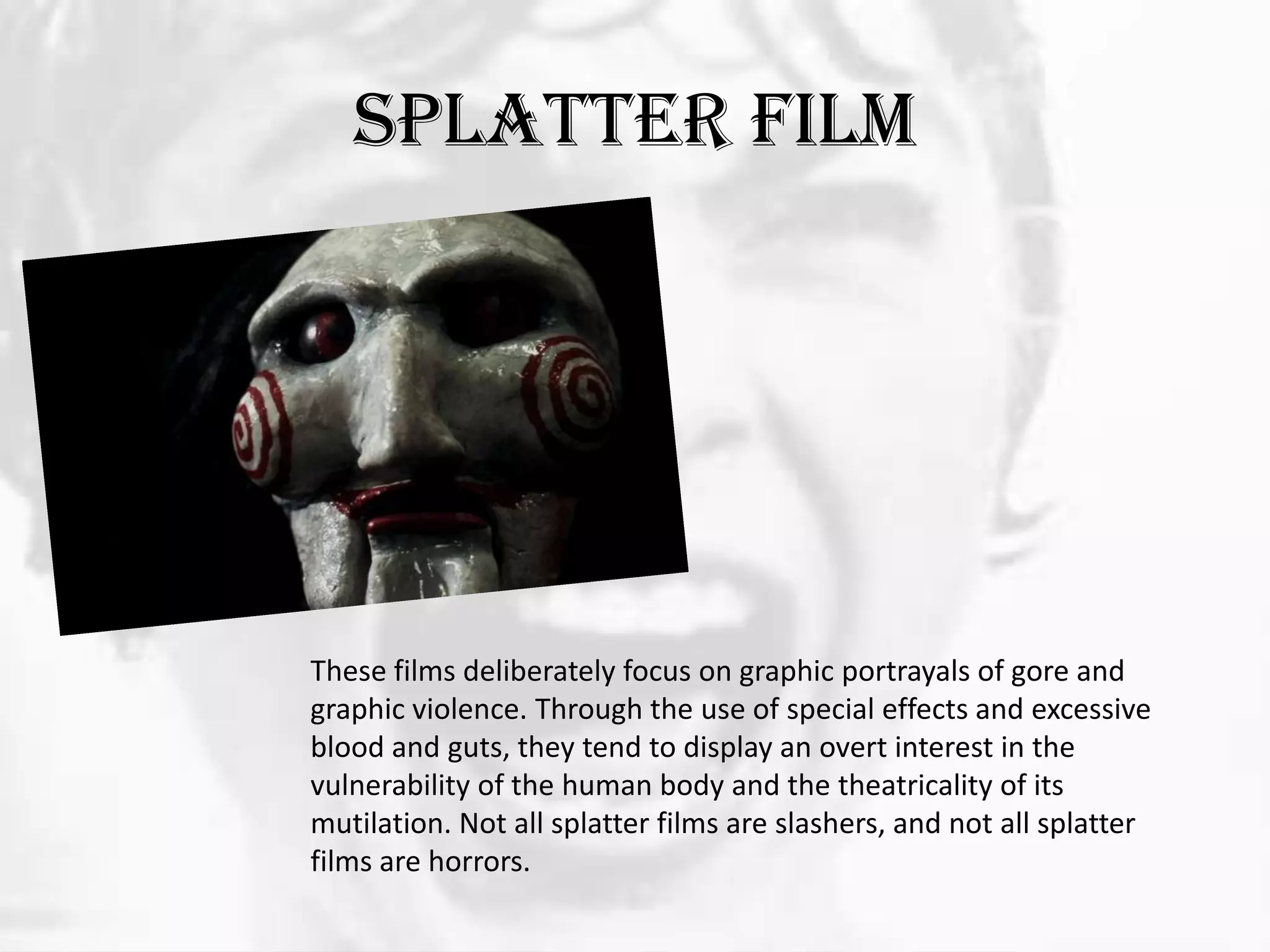 Horror sub genres | PPT | Free Download