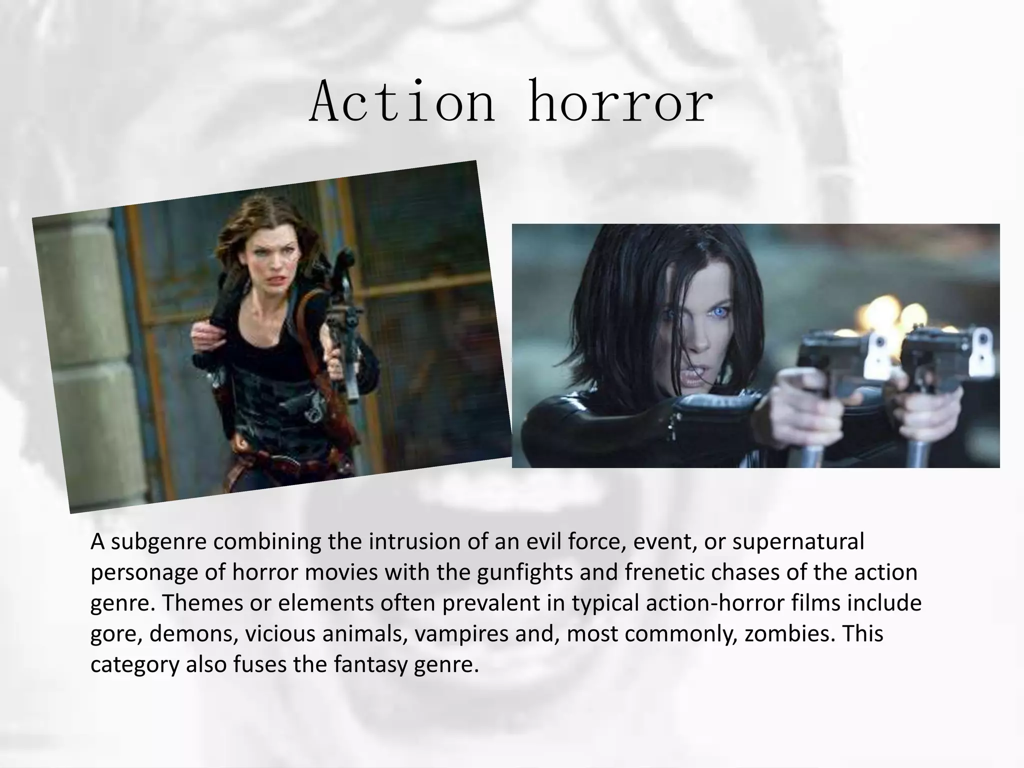 Horror sub genres | PPTX