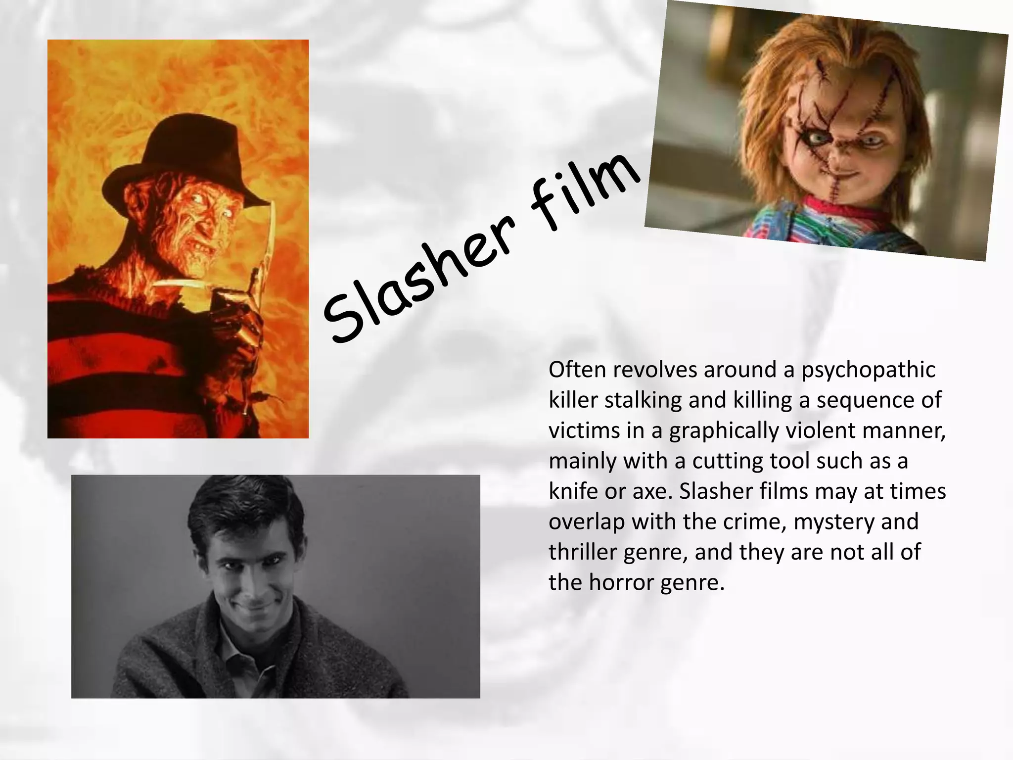 Horror sub genres | PPTX