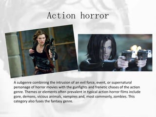 Horror sub genres | PPTX