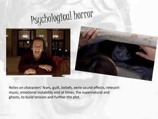 Horror sub genres | PPTX