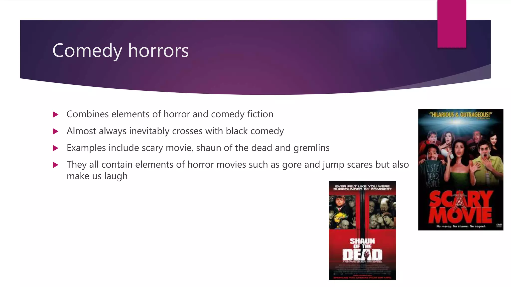 Horror sub genres | PPTX