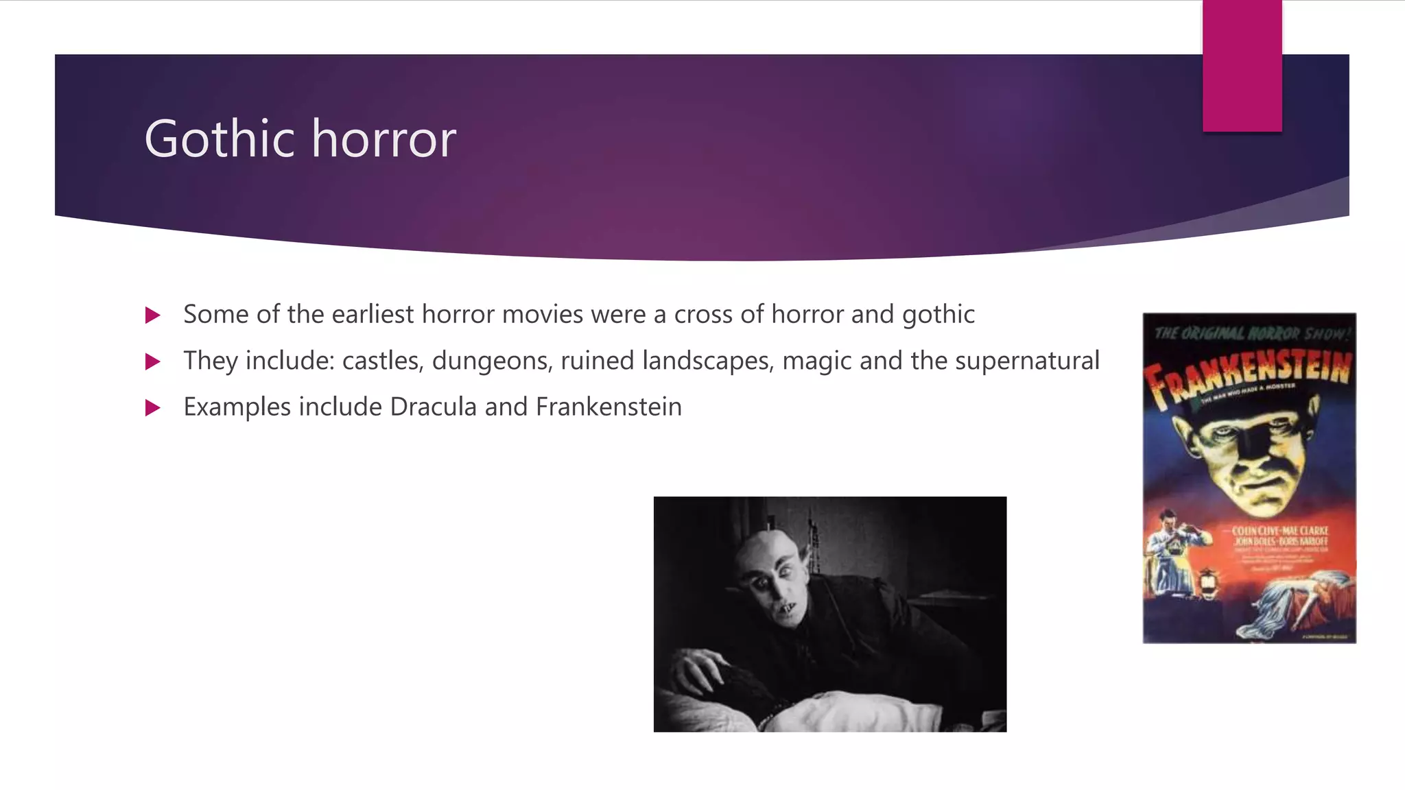 Horror sub genres | PPT