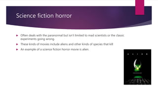 Horror sub genres | PPTX