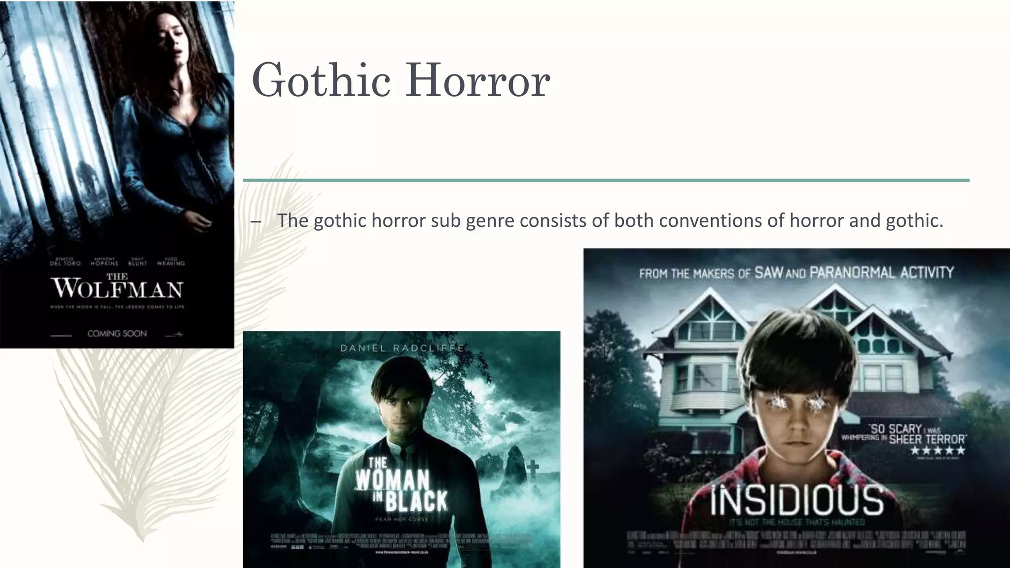 Horror sub genres | PPT