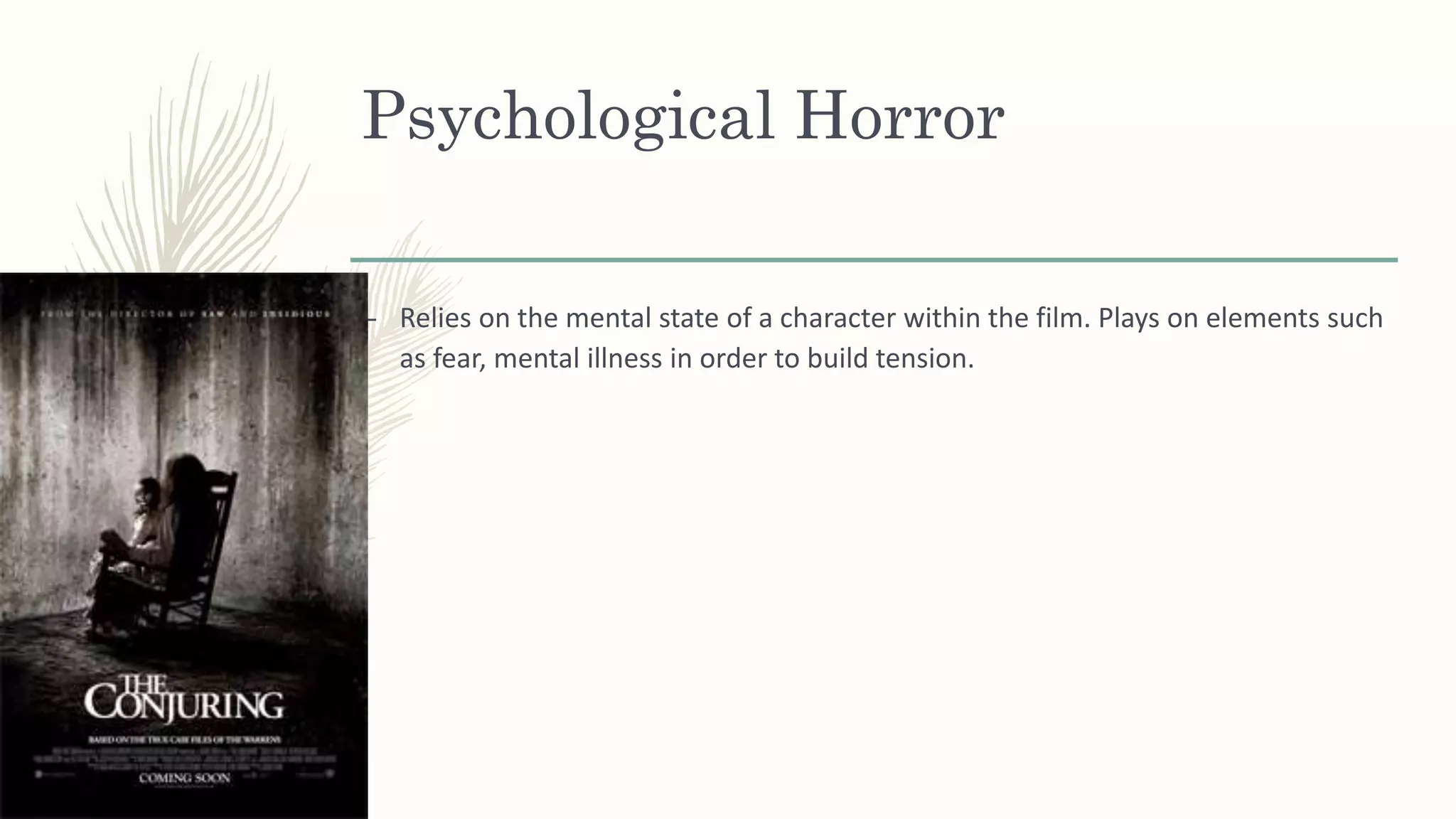 Horror sub genres | PPT