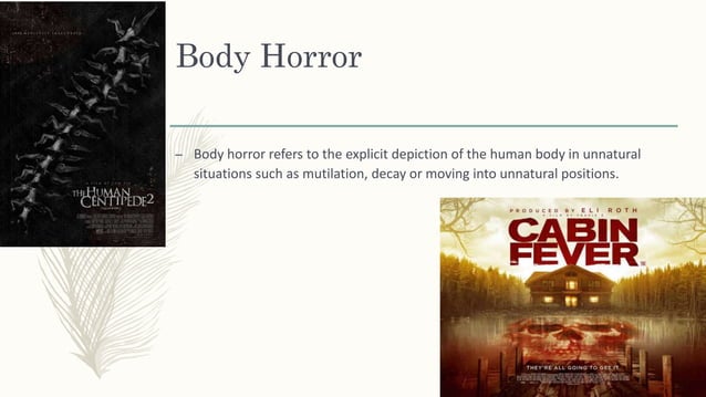 Horror sub genres | PPT