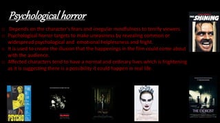 Horror sub genres | PPTX