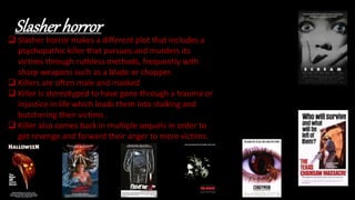 Horror sub genres | PPTX