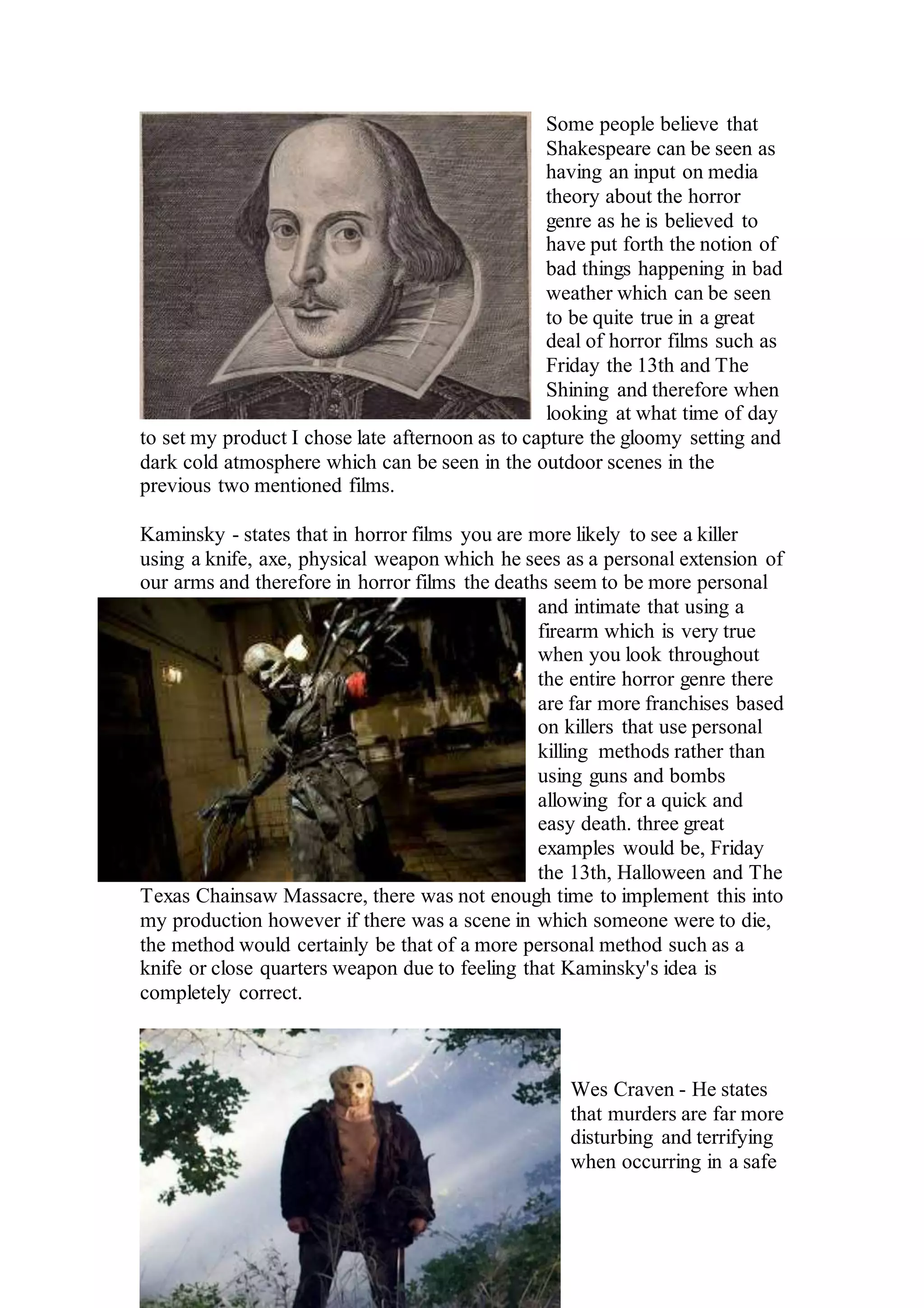 Horror Theory | DOCX