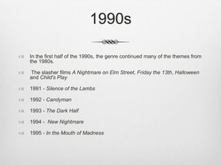 Horror timeline | PPT