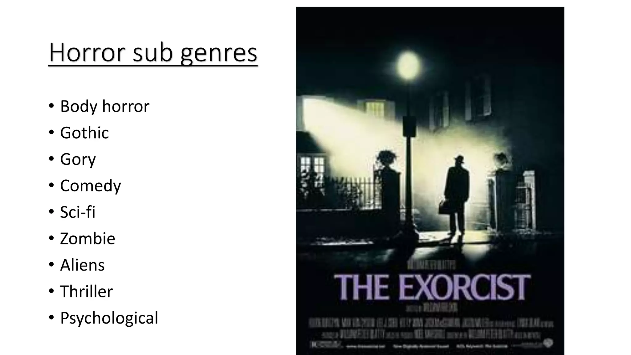 Horror timeline | PPTX