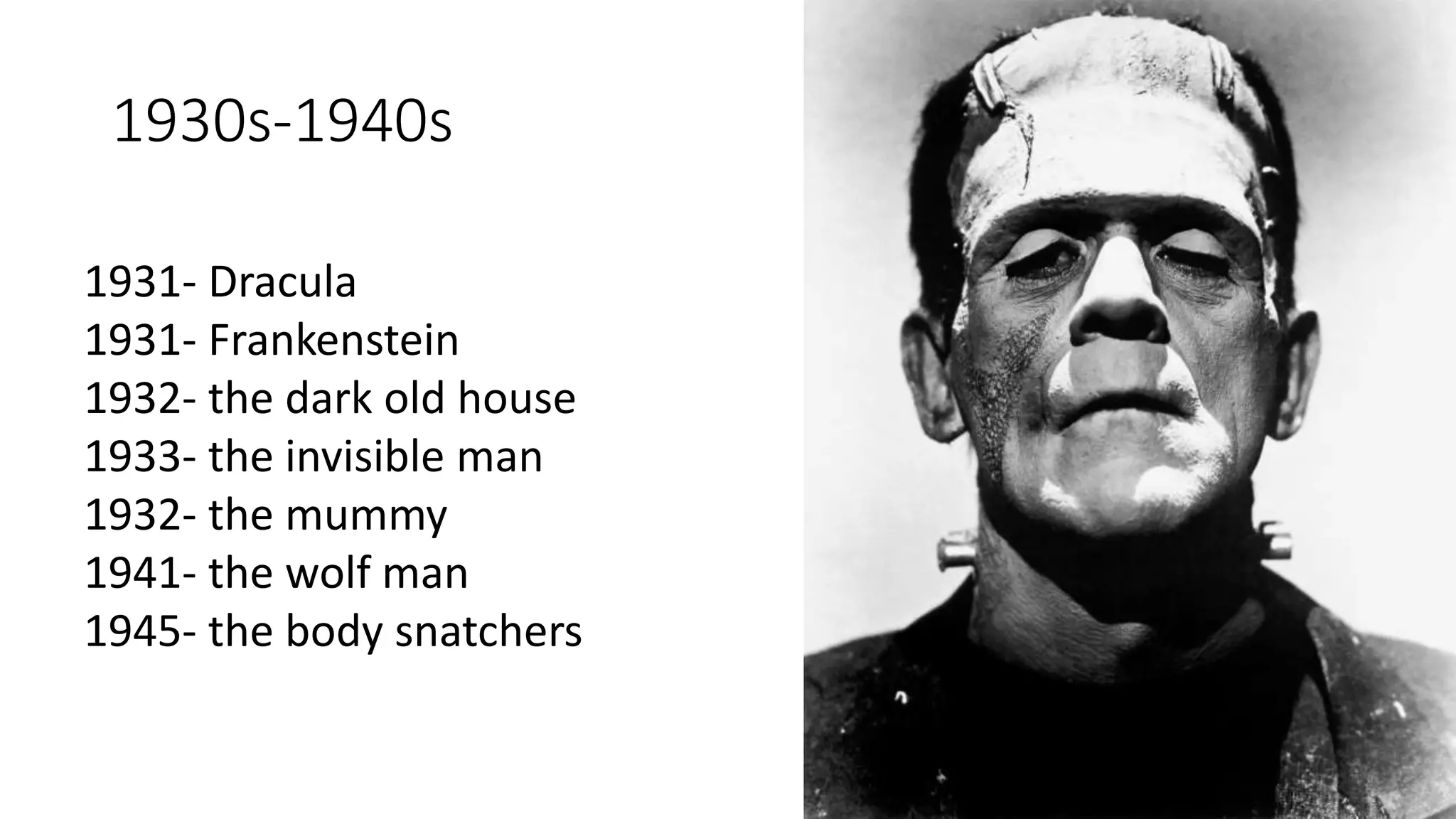 Horror timeline | PPTX