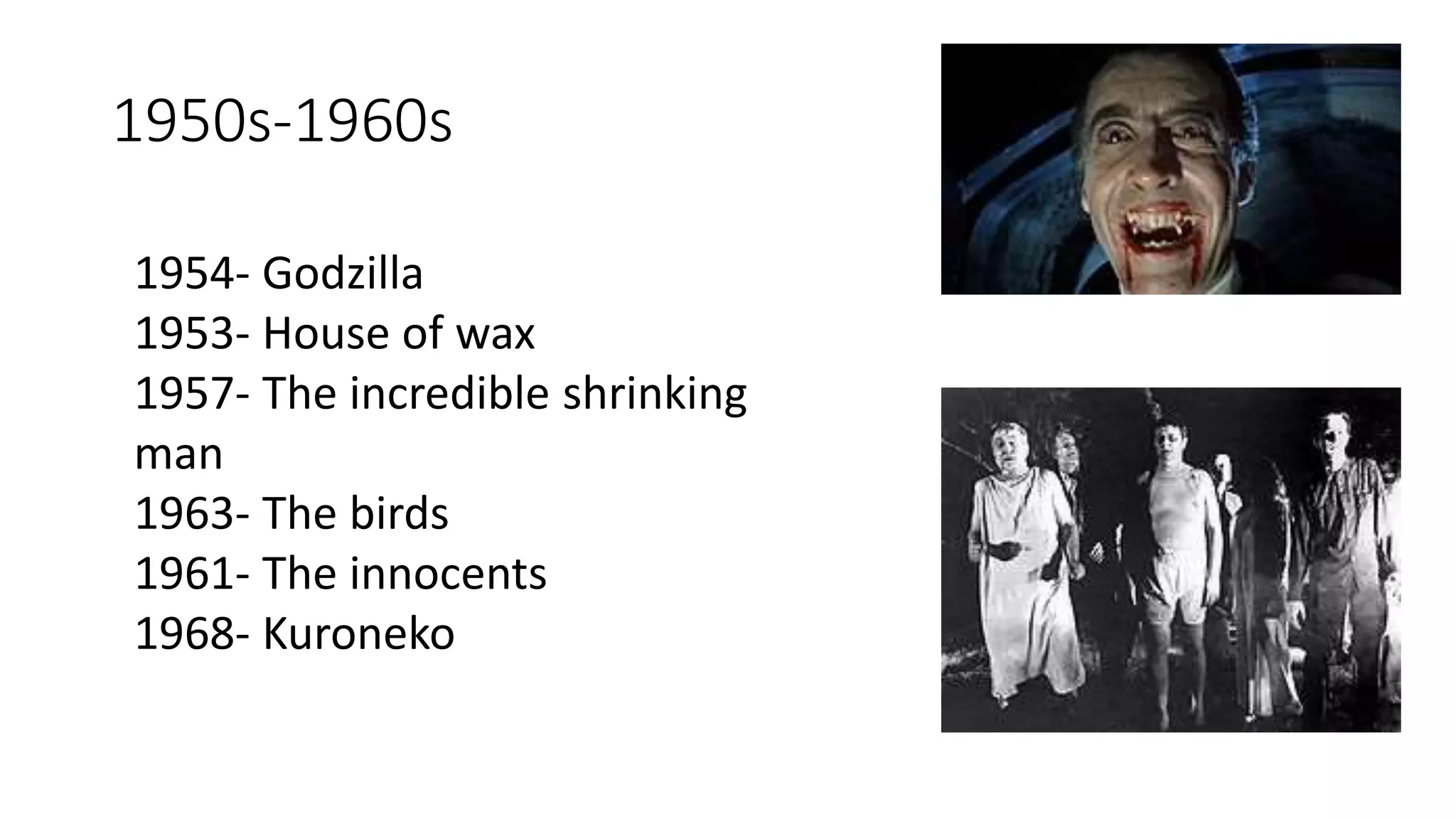 Horror timeline | PPT