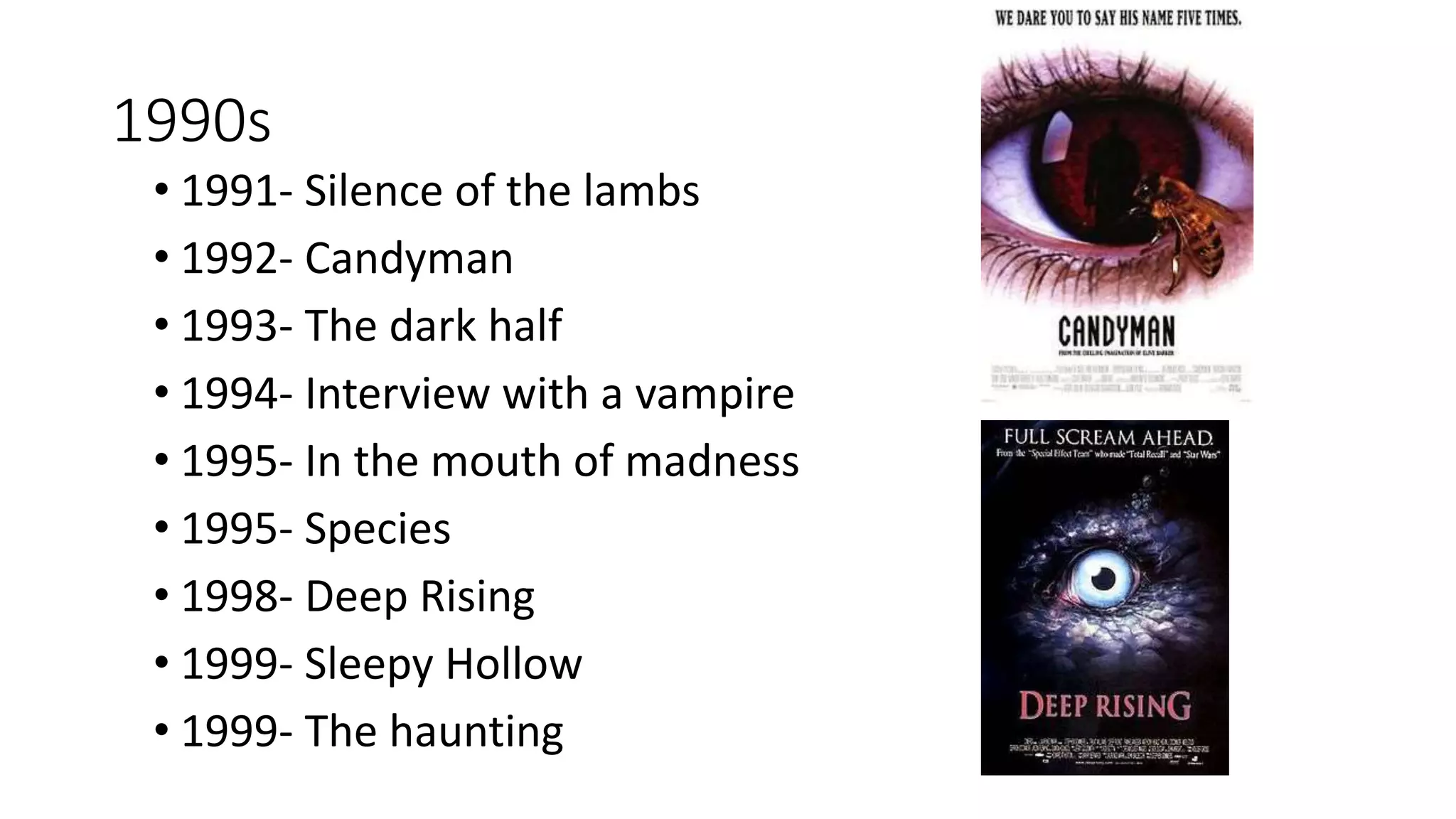 Horror timeline | PPTX