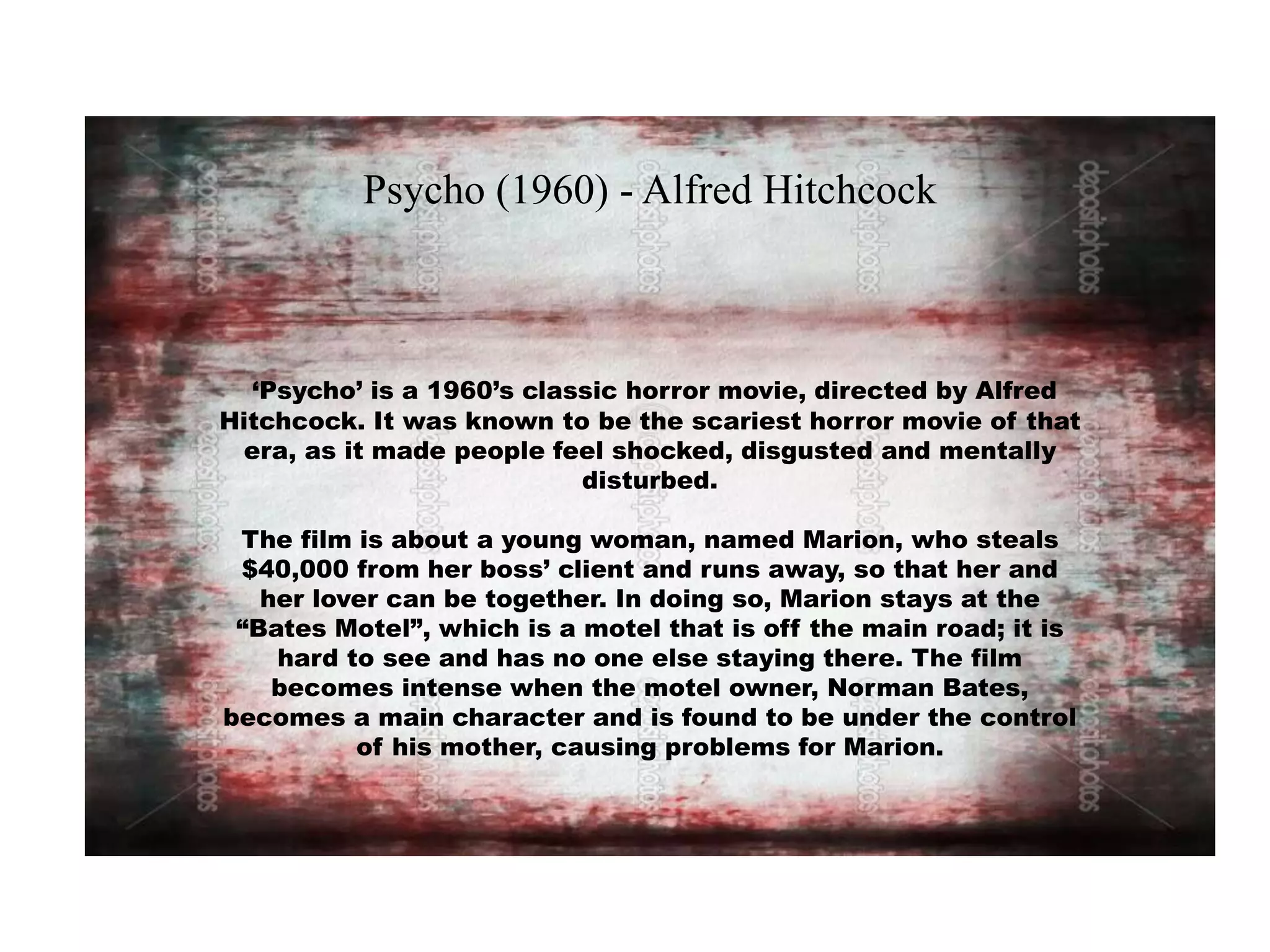 Horror Timeline | PPT