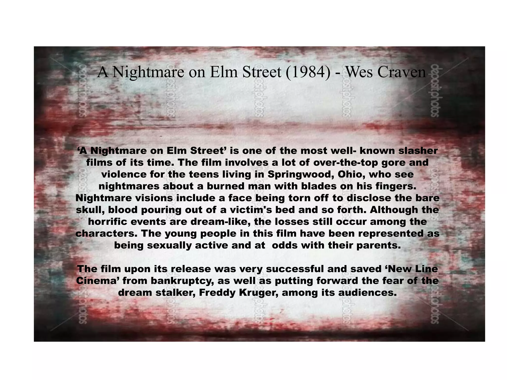 Horror Timeline | PPT