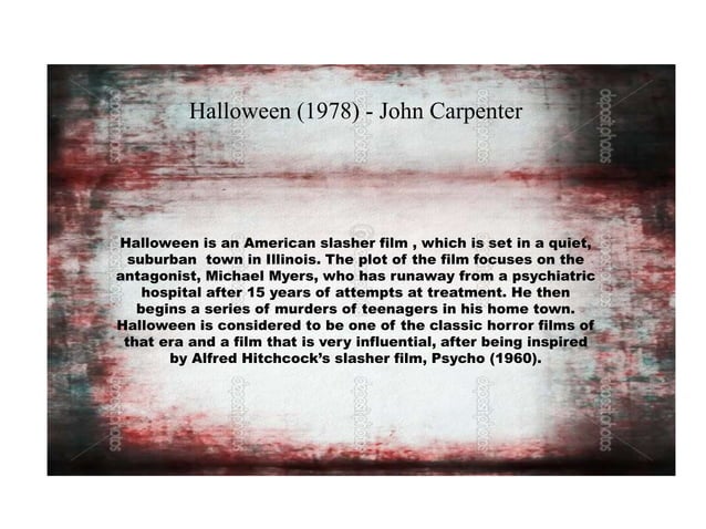 Horror Timeline | PPT