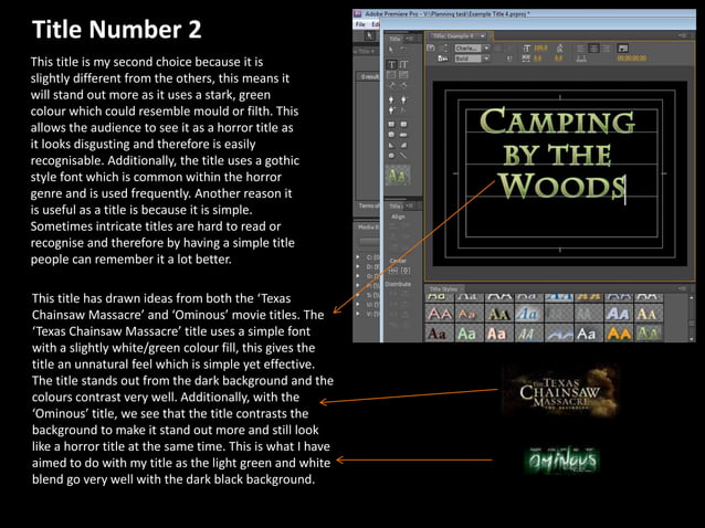 Horror Title Examples | PPTX | Horror | Genres