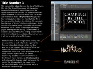 Horror Title Examples | PPTX