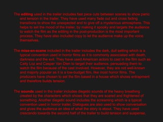 Horror trailer analysis | PPT